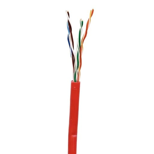 Exclusive Plenum Red Cat6 Pure copper Cable UL Listed - California Cables